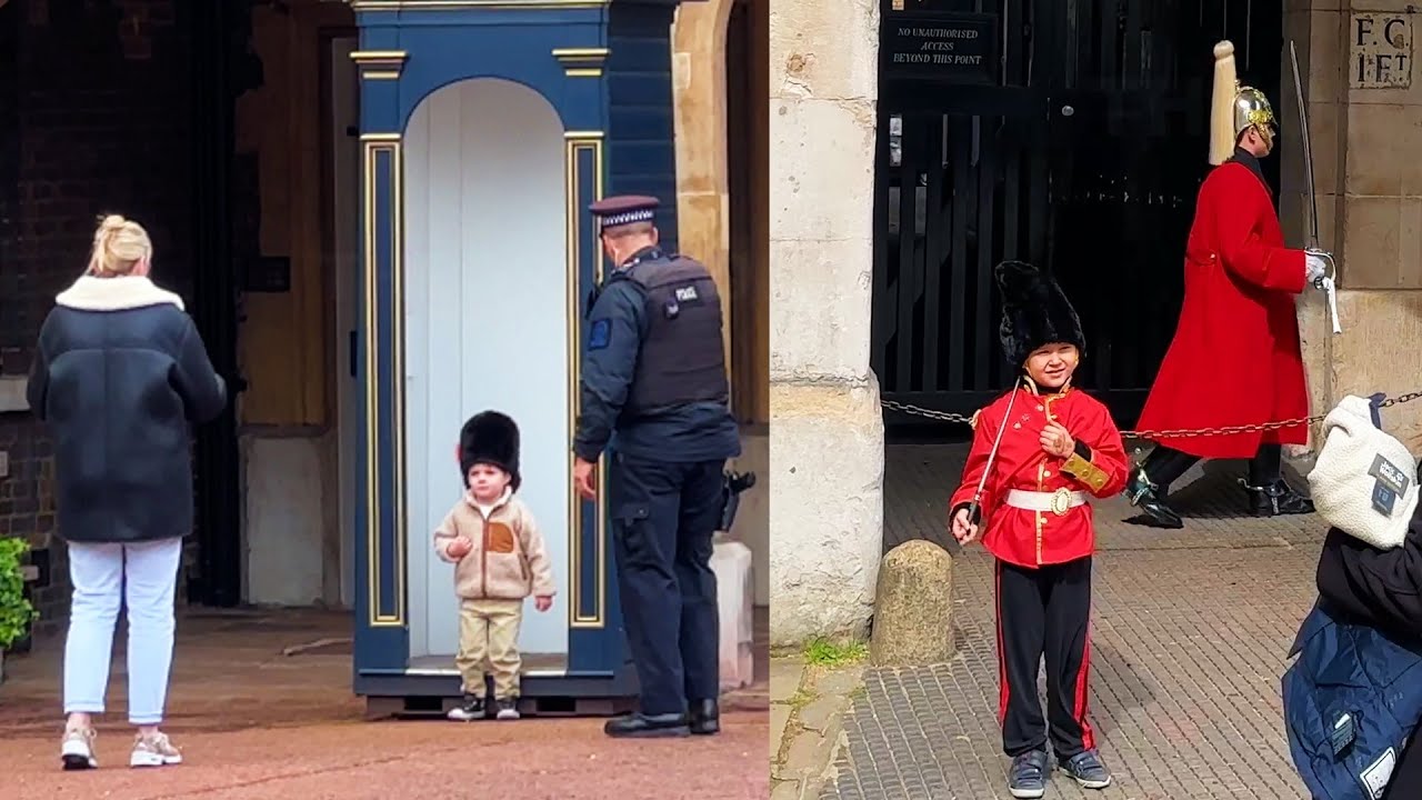 King’s Guard Honors Little Guard with the Most Memorable Salute