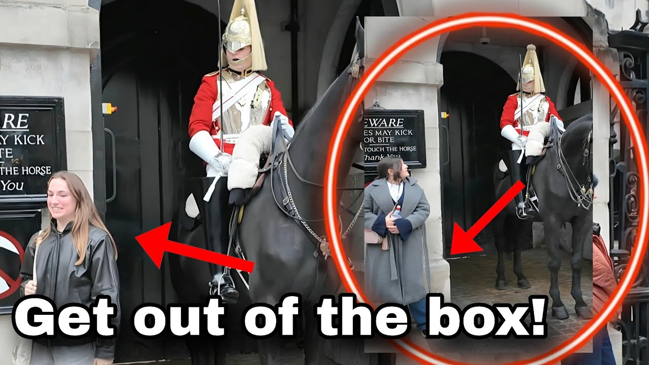 A rare moment when the King’s Guard had to shout